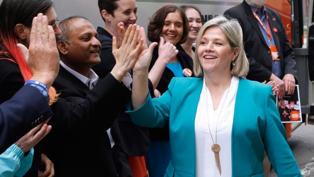 NDP leader makes first campaign appearance in Ottawa